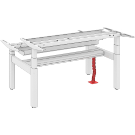 Office Furniture Elite Progress Plus Accessory - Double Bench Track ...