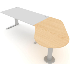 Office Furniture Elite Desk Extension - 'D' Ended Extension Meeting ...